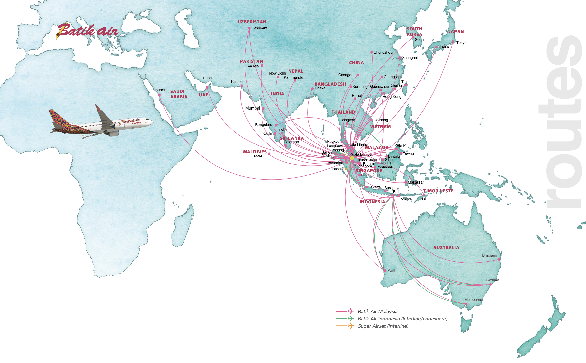 Korean Air Route Map Asia Shenzhen Airlines Routes 2025 – Map With